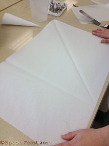 How to Make a Paper Cone for Piping | Spoon Feast