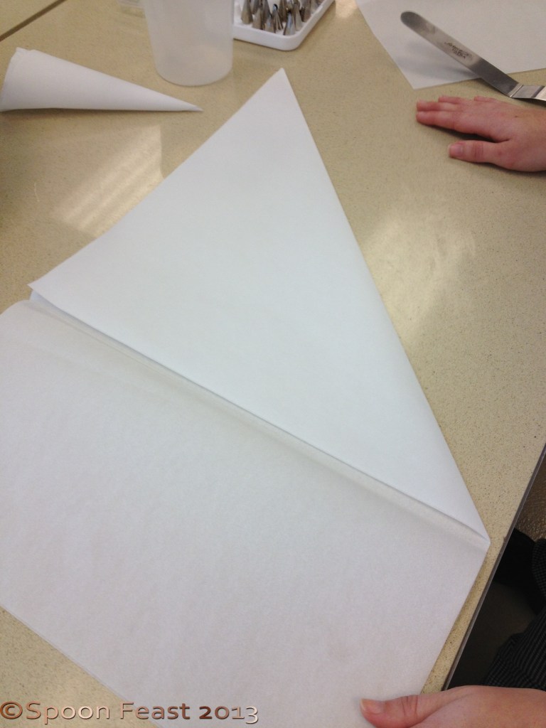 How to Make a Paper Cone for Piping | Spoon Feast