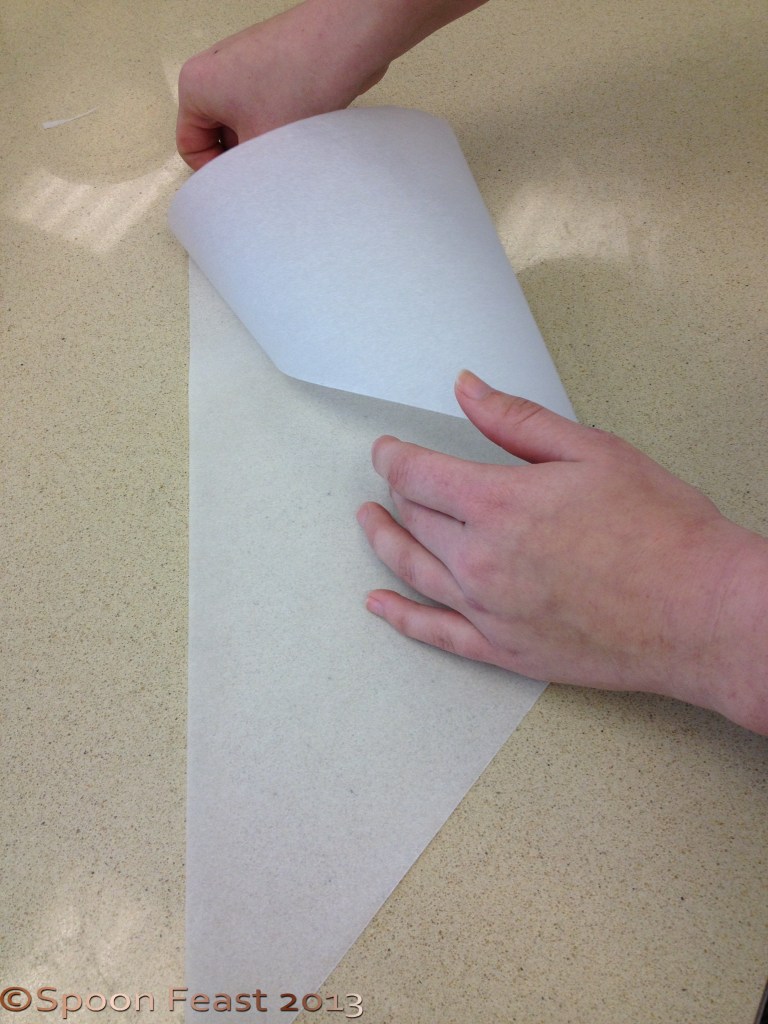 How to Make a Paper Cone for Piping | Spoon Feast