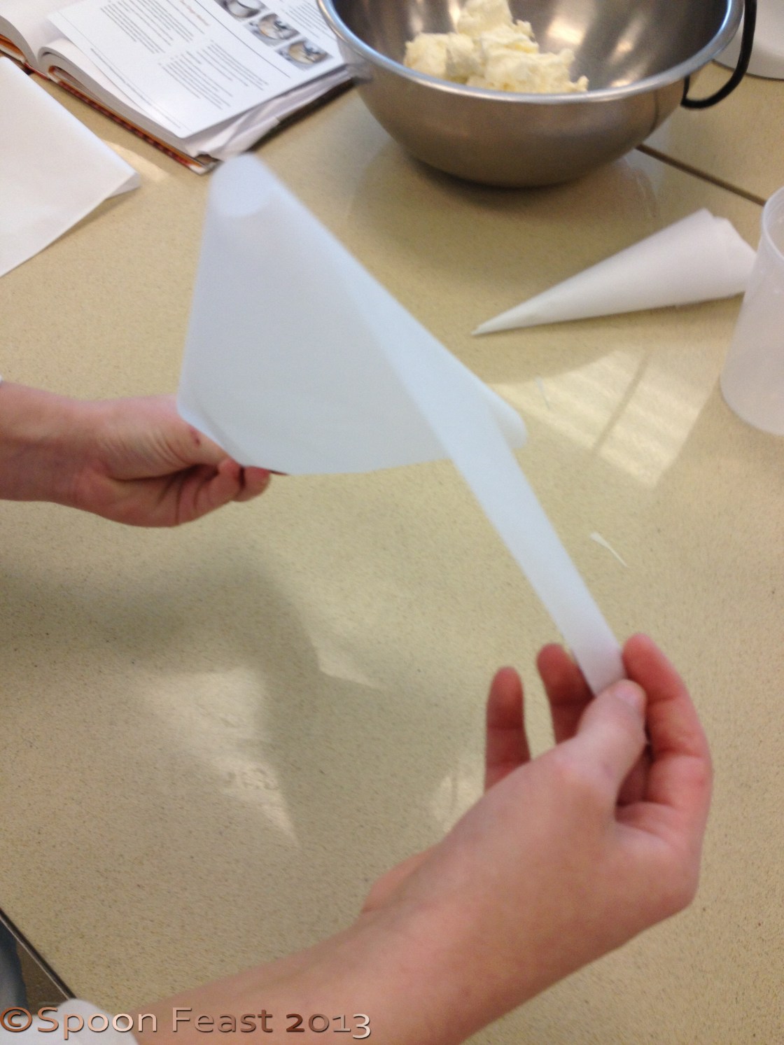 How to Make a Paper Cone for Piping | Spoon Feast
