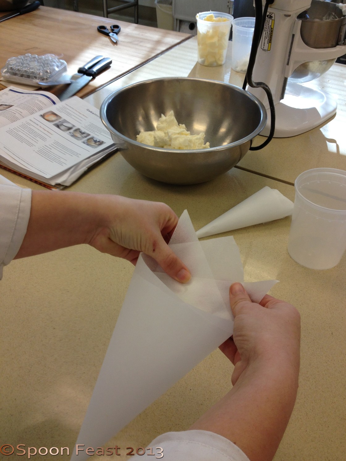 How to Make a Paper Cone for Piping | Spoon Feast